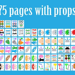 Crazy Scientist Props - Clipart PDF JPG Digital Graphic Design ...
