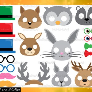 Forest Animals Props - Clipart PDF JPG Digital Graphic Design ...