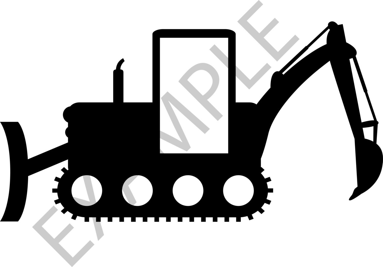 Black Construction Monogram V1 Digital Cutting Files Svg Dxf | Etsy