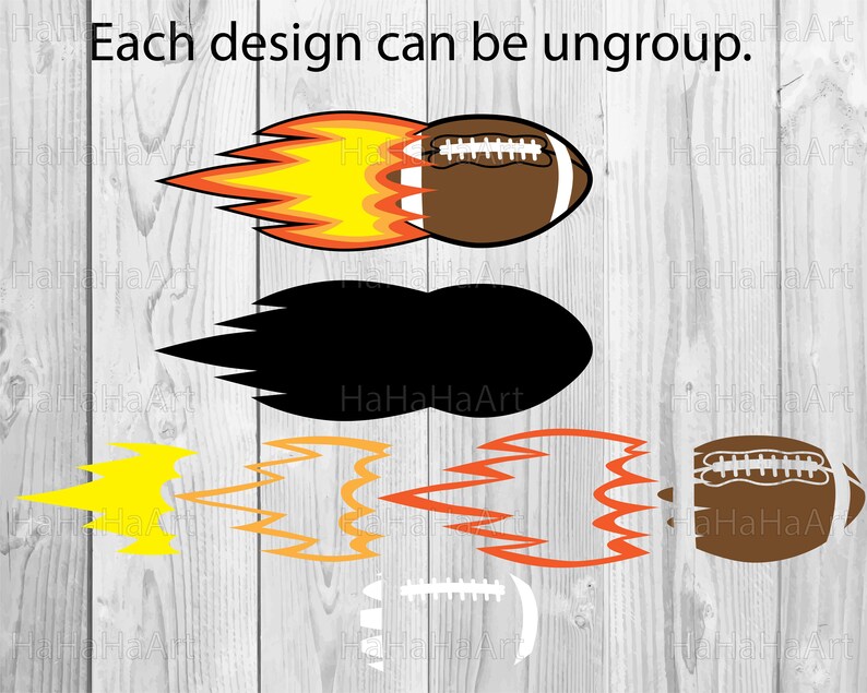 American Football Props - Cutting Files SVG JPG PDF Digital Graphic ...