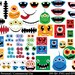 Monsters Set Clipart Digital Clip Art Graphics, Personal, Halloween 113 ...