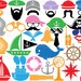 The Nautical Monogram Digital Cutting Files Svg Png Eps Jpg Dxf Graphic ...