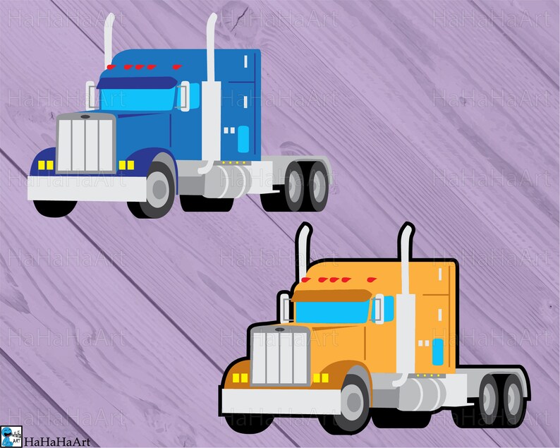 Trucks Clipart / Cutting Files Svg Png Jpg Dxf Eps Digital - Etsy