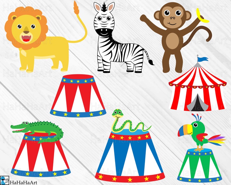Fun Circus - Clipart / Cutting Files Svg Png Jpg Dxf Eps Digital ...