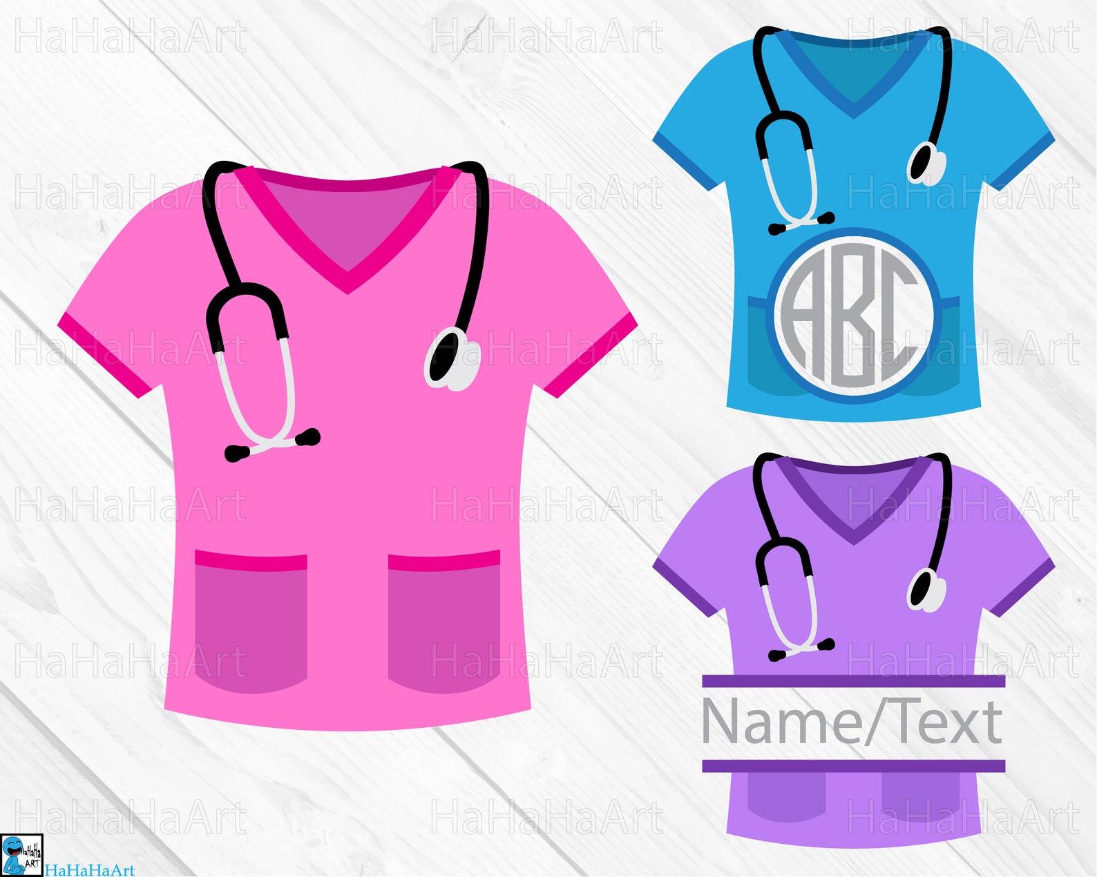 Nurse Doctor Scrubs Clipart / Cutting Files Svg Png Jpg Dxf - Etsy