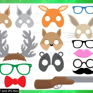 Woodland Animals Props V2 - Clipart PDF JPG Digital Graphic Design ...