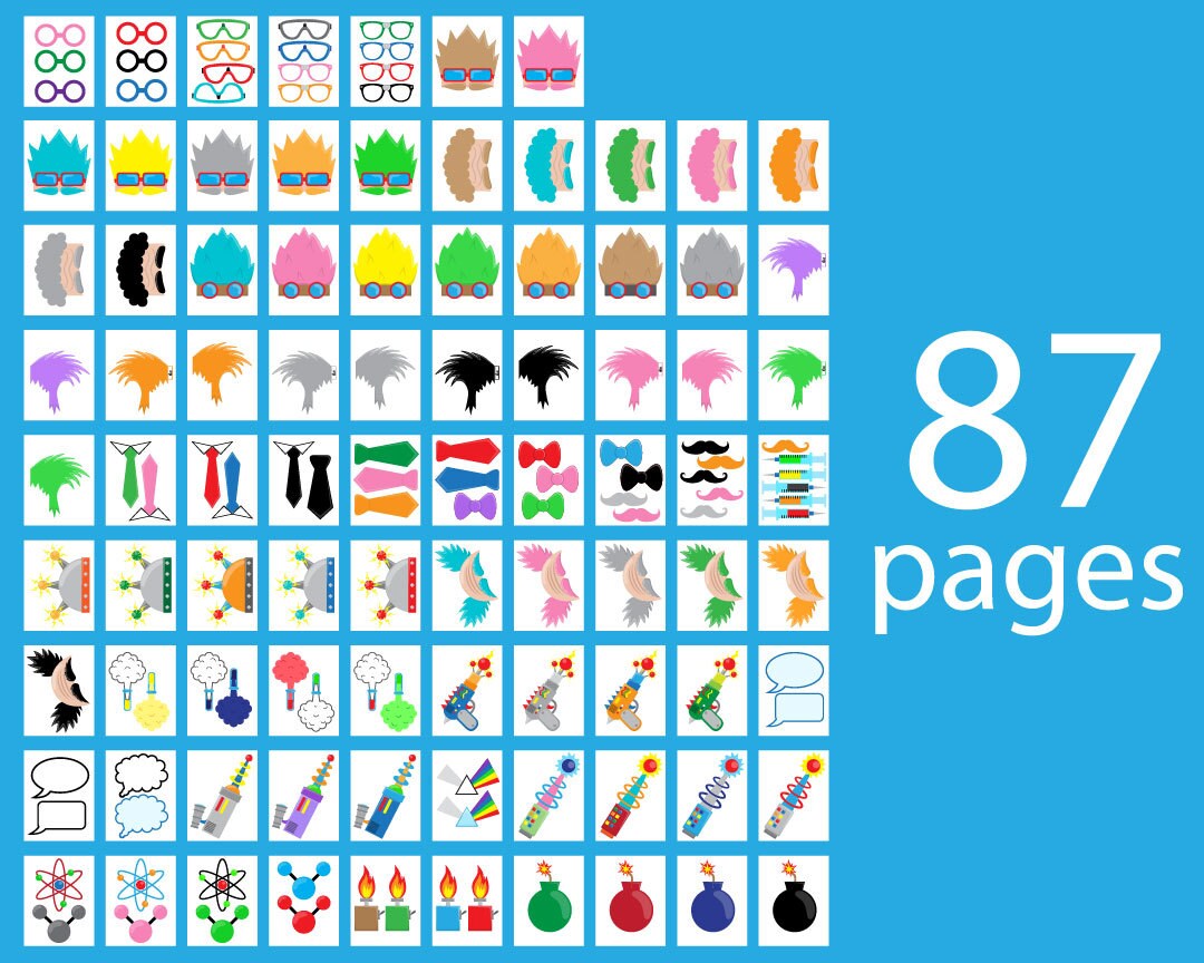 Crazy Lab Props Cutting Files SVG JPG Digital Graphic Design - Etsy Canada