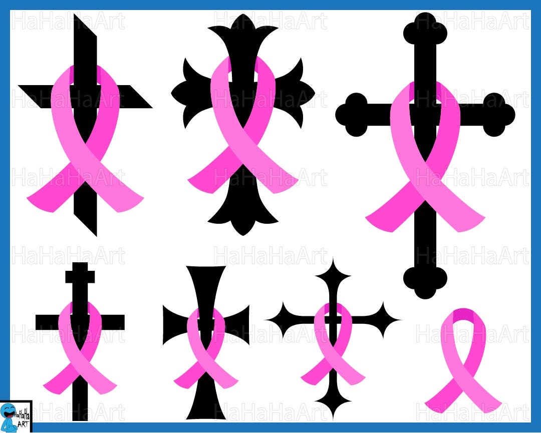 Awareness Cross Ribbon V1 - Cutting Files / Clipart Svg Png Jpg Eps Dxf ...