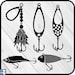 Fishing Lures Monogram SVG PNG: Clipart Cutting Files - Etsy