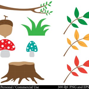Forest Animals Set Clipart - Digital Clip Art Graphics Personal ...