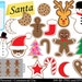 Christmas Cookies Set Clipart Digital Clip Art Graphics - Etsy