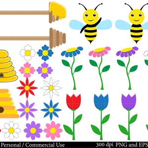 Bees Set Clipart - Digital Clip Art Graphics, Personal, Commercial Use ...