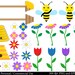 Bees Set Clipart - Digital Clip Art Graphics, Personal, Commercial Use ...