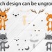Hi Forest Animals Clip Art / Cutting Files Svg Png Jpg Dxf Digital ...