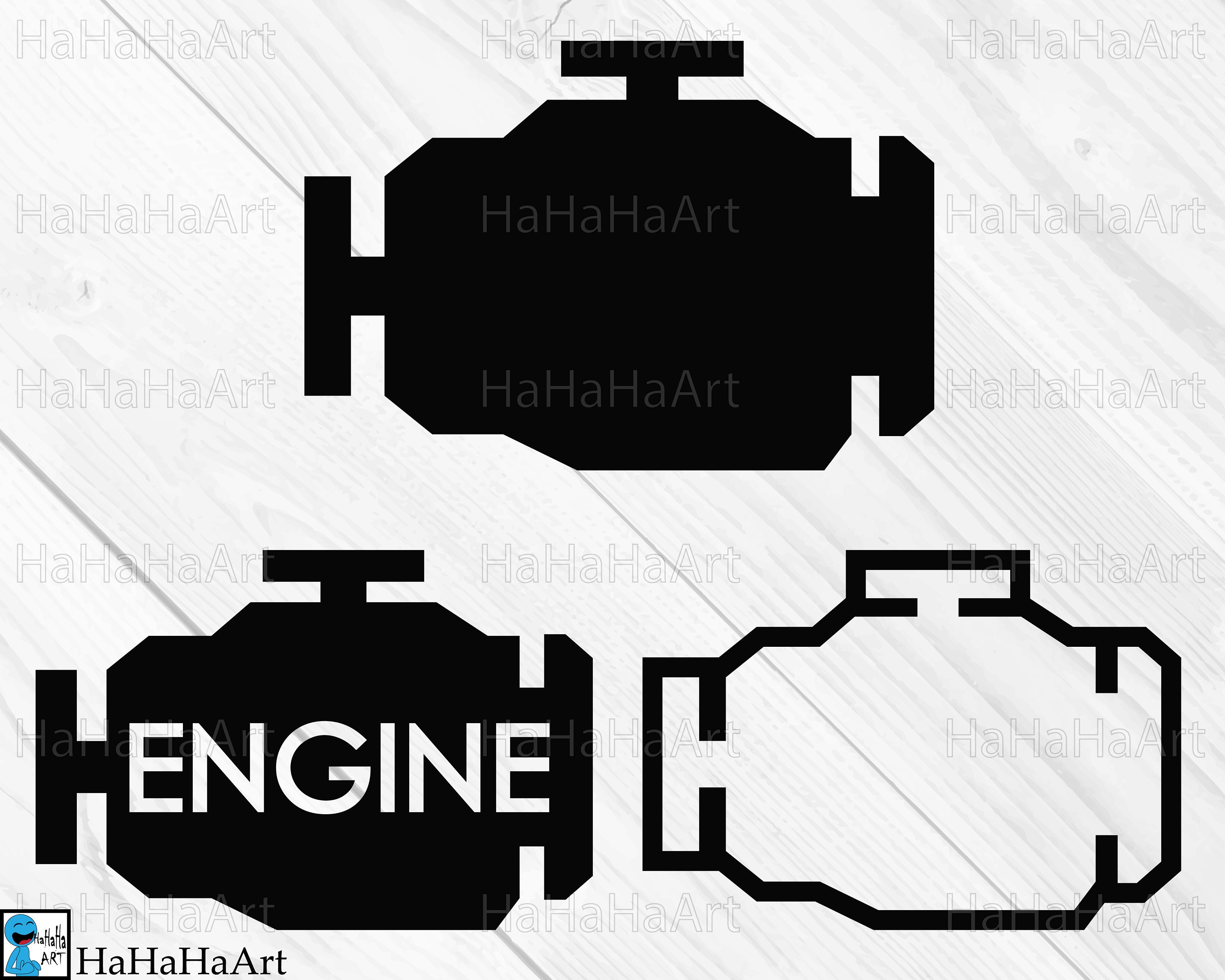 Check Engine Logo Vector