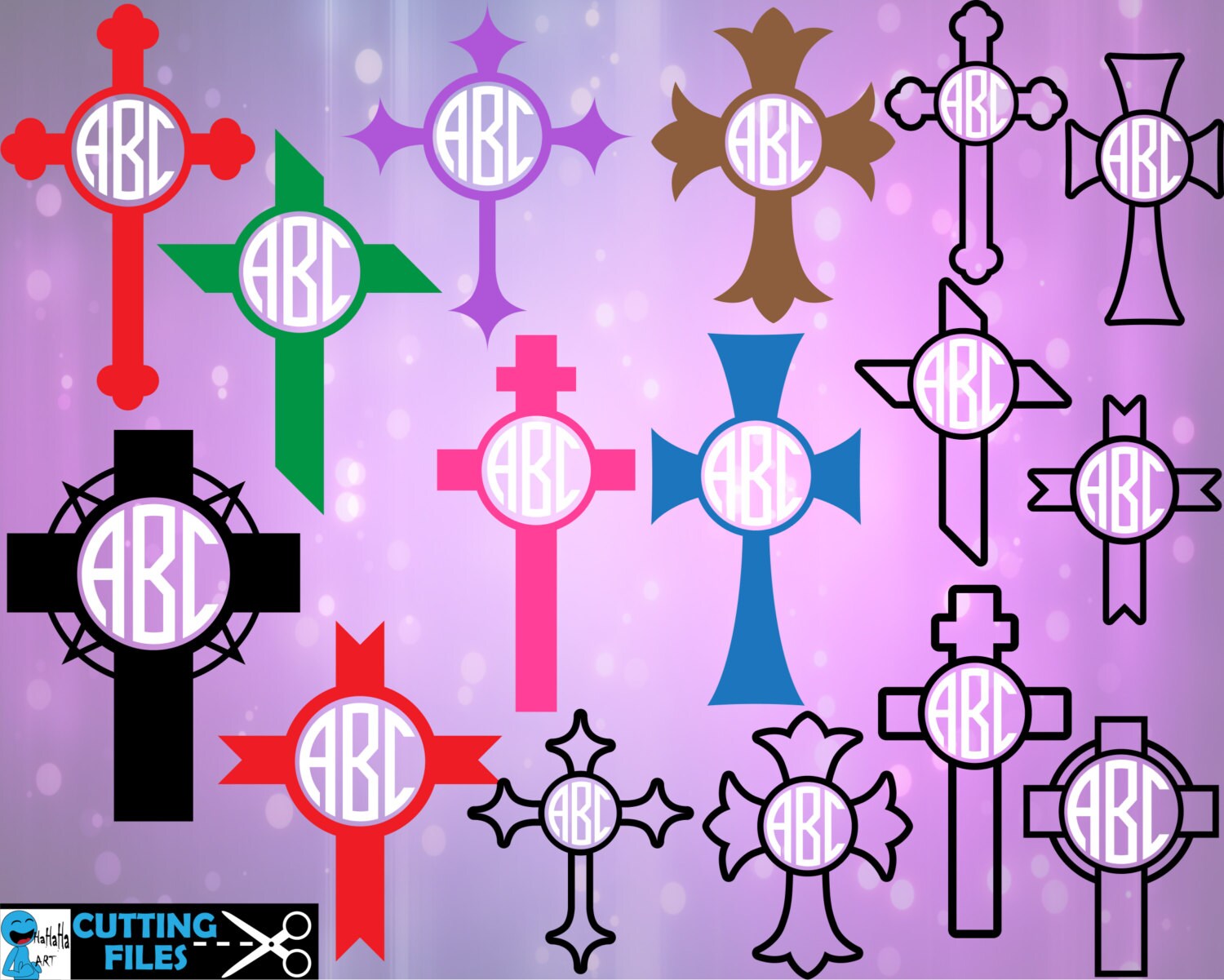 Crosses Cutting Digital Files Svg Dxf Eps Png Jpg Vinyl Cut - Etsy