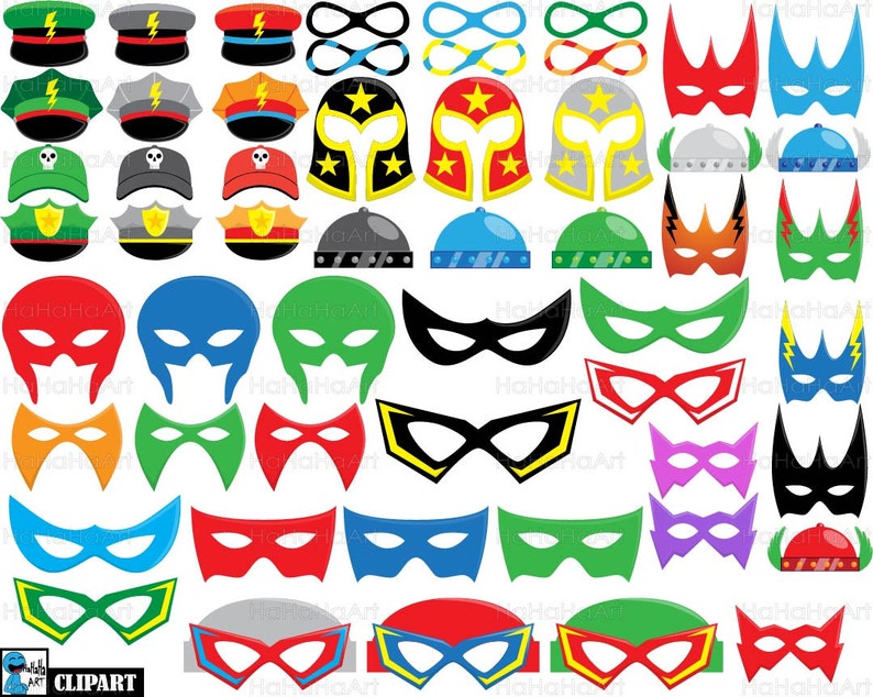 Superheroes Props PDF and JPG Digital Graphic Designs Set | Etsy