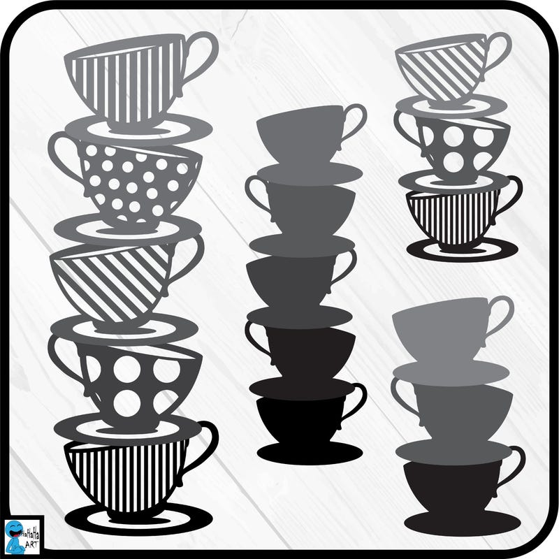 Tea Cup Svg File - Etsy