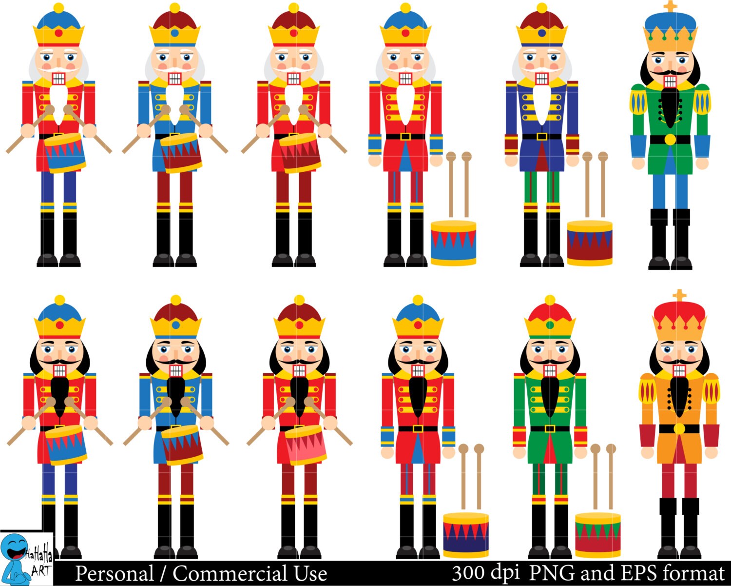 BUY 2 GET 2 - Nutcrackers Clipart - Digital Clip Art Graphics, Personal ...