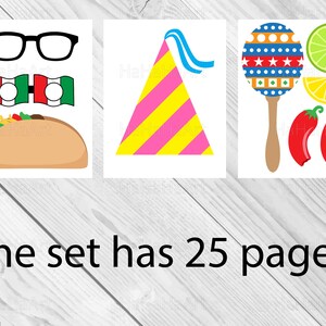 Fiesta Props - Clipart / Cutting Files Svg Jpg Digital Graphic Design ...