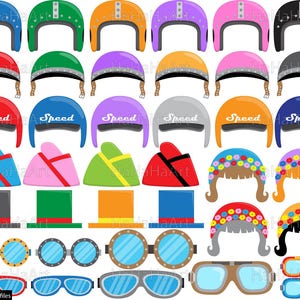 50s Race Car Props V1 - Clipart PDF JPG Digital Graphic Design ...