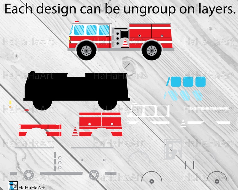 Fireman Props Clipart / Cutting Files Svg Jpg Digital | Etsy