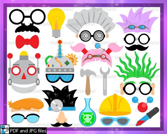 Scientists and Engineers Clipart PDF JPG Digital Graphic | Etsy