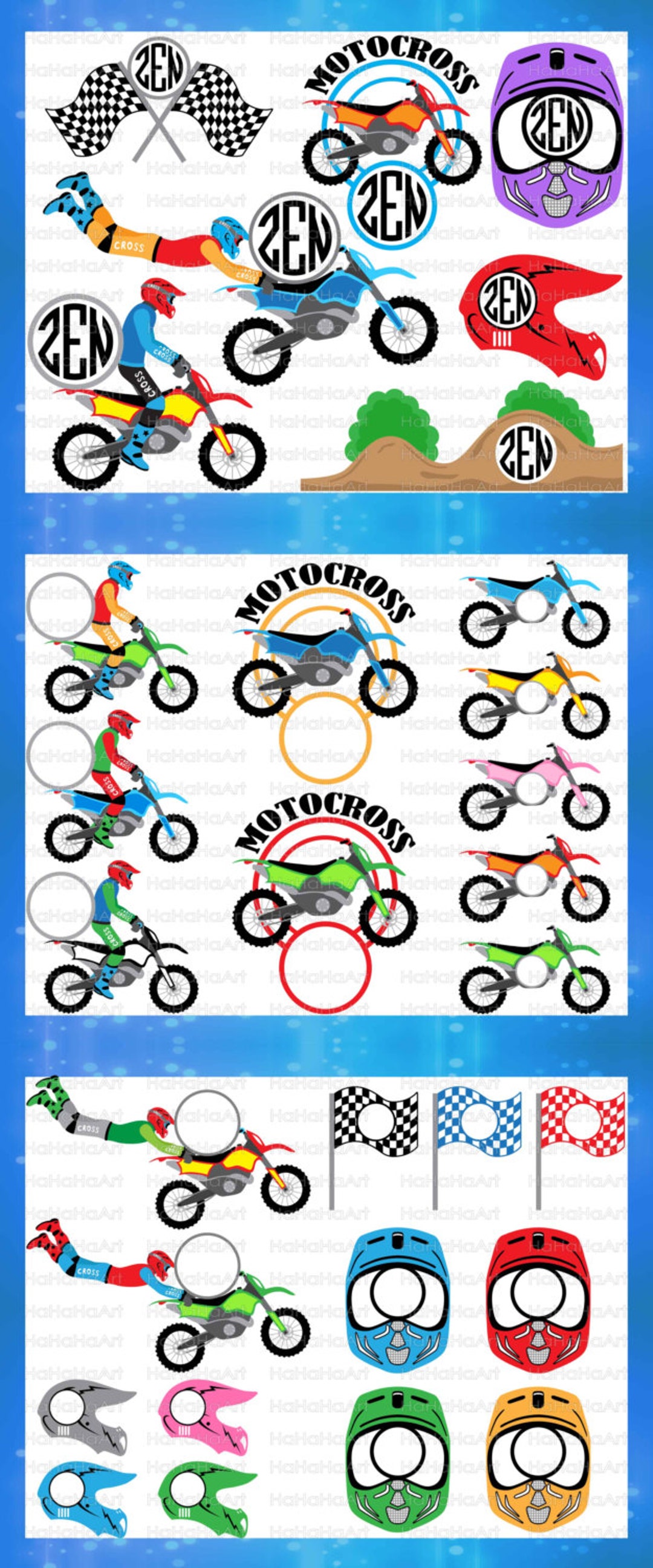 Motocross - Cutting Files Svg Png Jpg Eps Digital Graphic Design ...