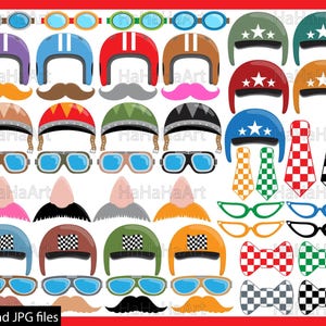 50s Race Car Props V2 - Clipart PDF JPG Digital Graphic Design ...