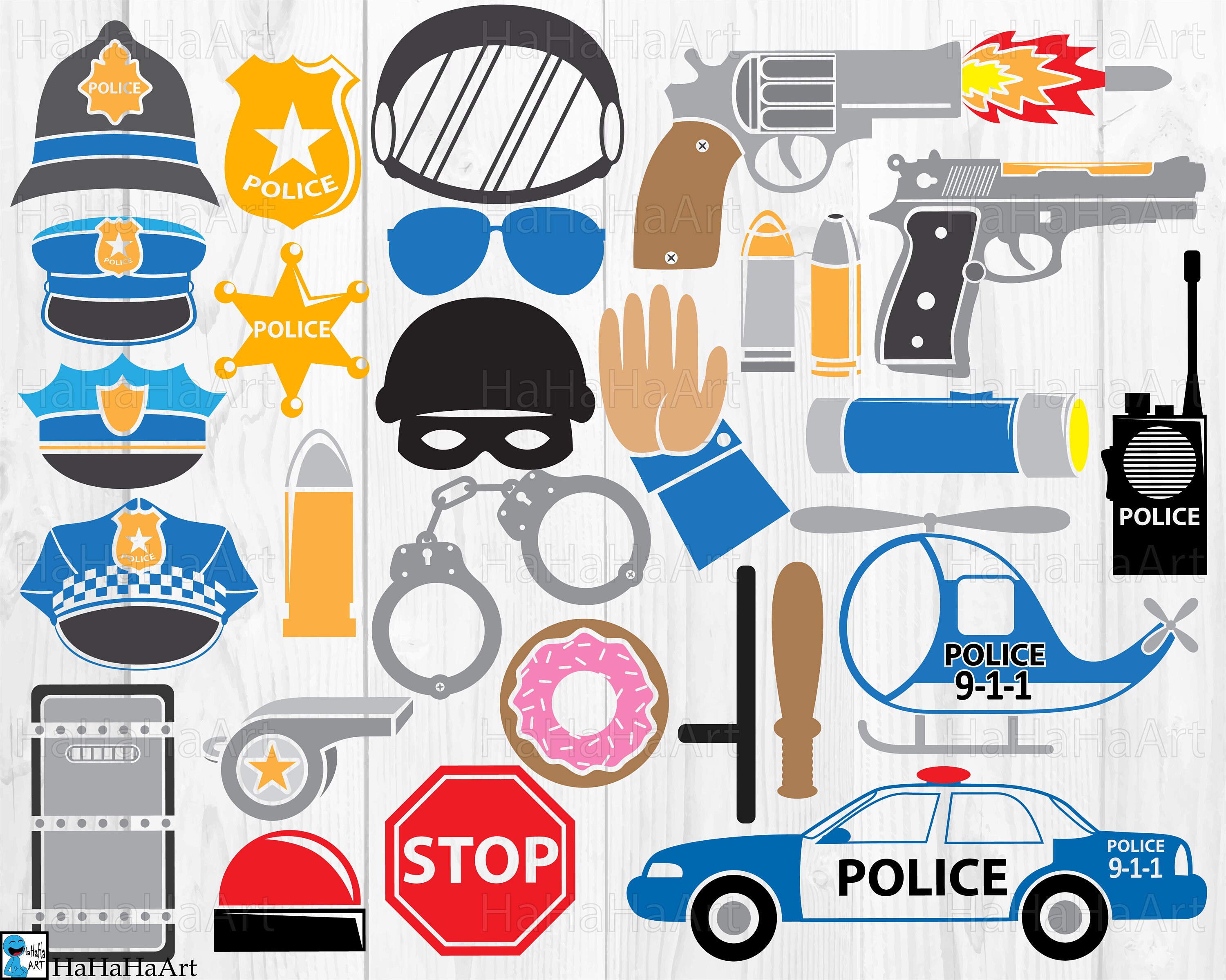 Fun Police Monogram Digital Cutting files Svg Png Eps Jpg | Etsy