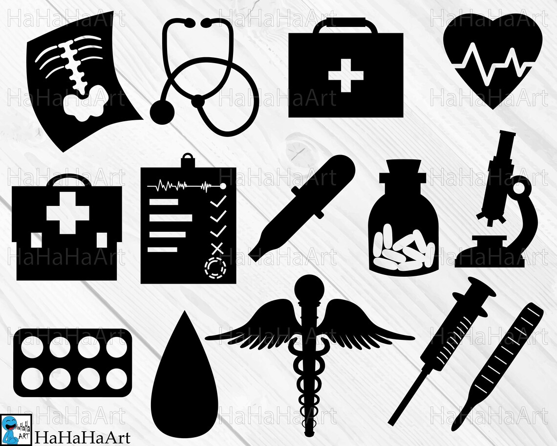 Doctor Monogram V1 Black Digital Files Svg Eps Png Dxf Jpg - Etsy