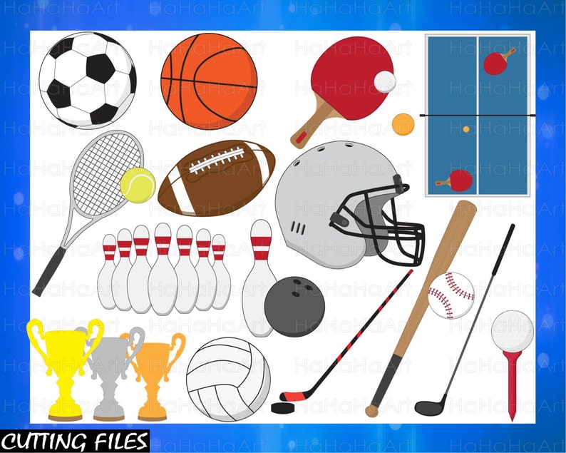 Equipment Sport - Cutting Files Svg Png Jpg Eps Cut Machine Digital ...
