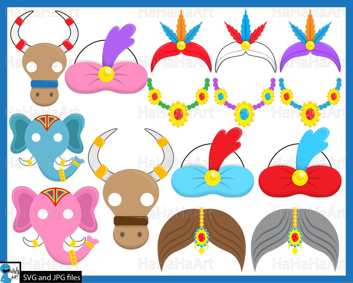 India Props Cutting files SVG JPG Digital graphic design | Etsy