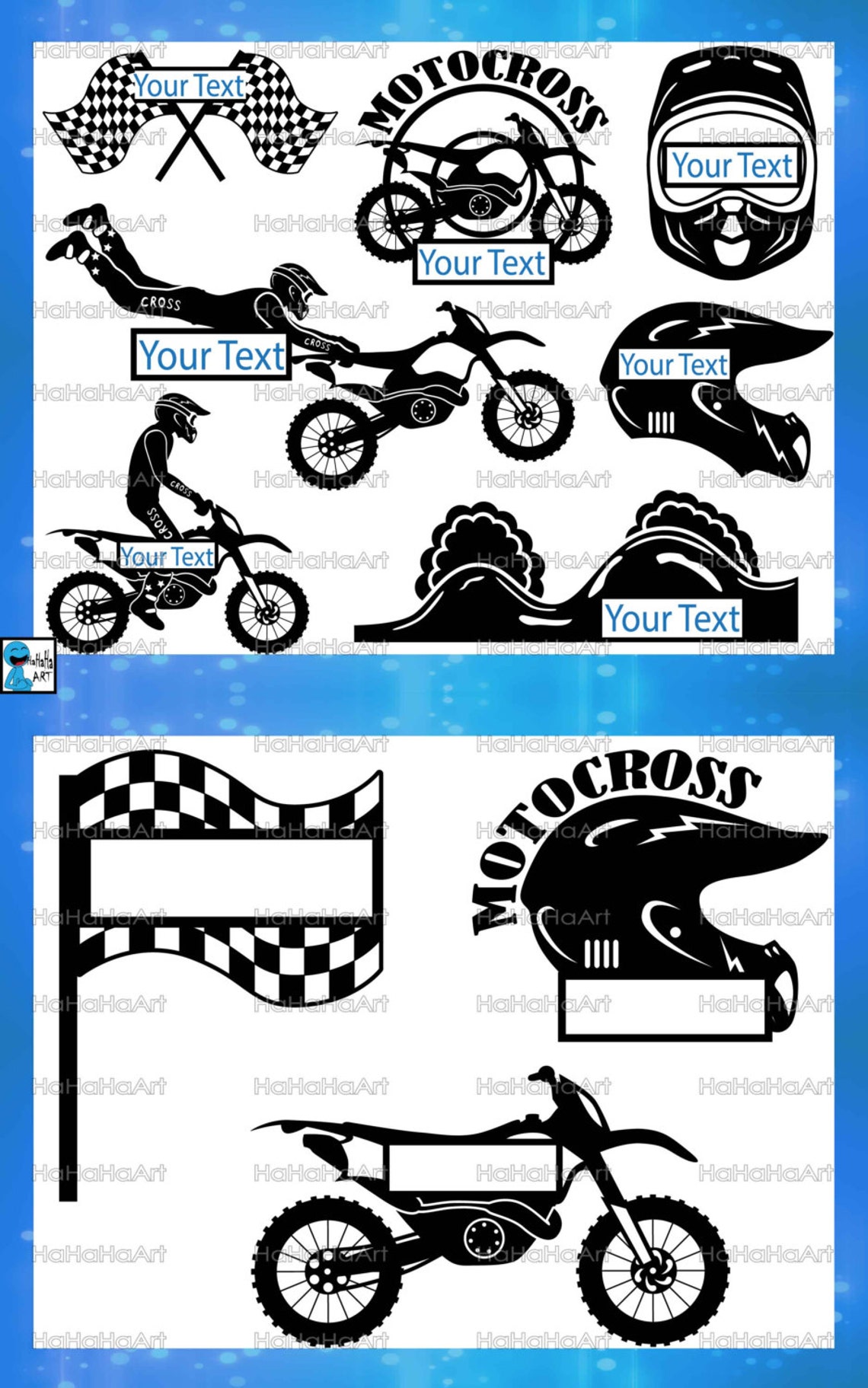 Split Motocross Monogram - Cutting Files Svg Png Jpg Eps Dxf Digital ...