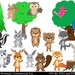 Forest Animals Set Clipart - Digital Clip Art Graphics Personal ...