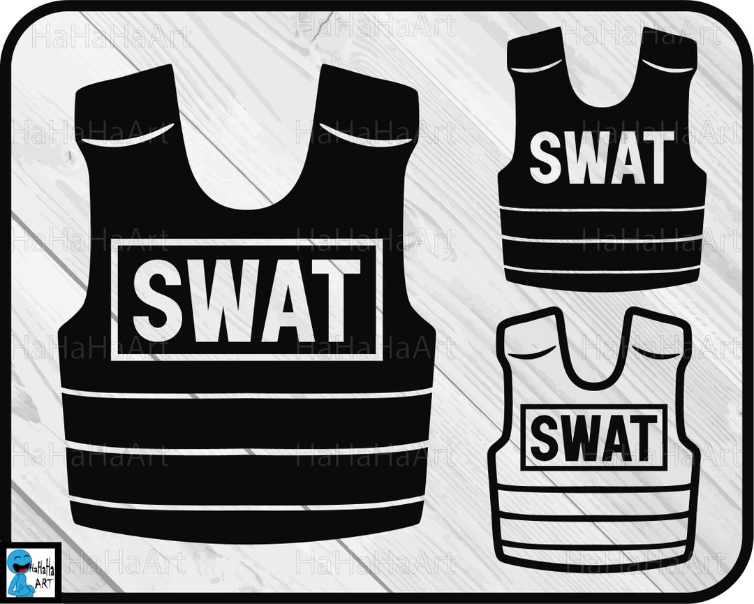 SWAT Vest - Clipart / Cutting Files Svg Png Jpg Dxf Eps Digital Graphic ...