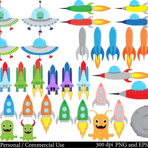 Space Kids Set Clipart Digital Clip Art Graphics, Personal, Commercial ...