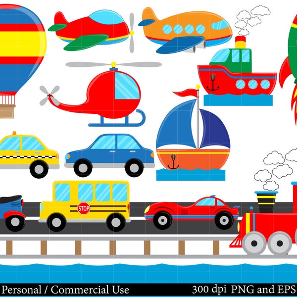 Transportation Art - Etsy