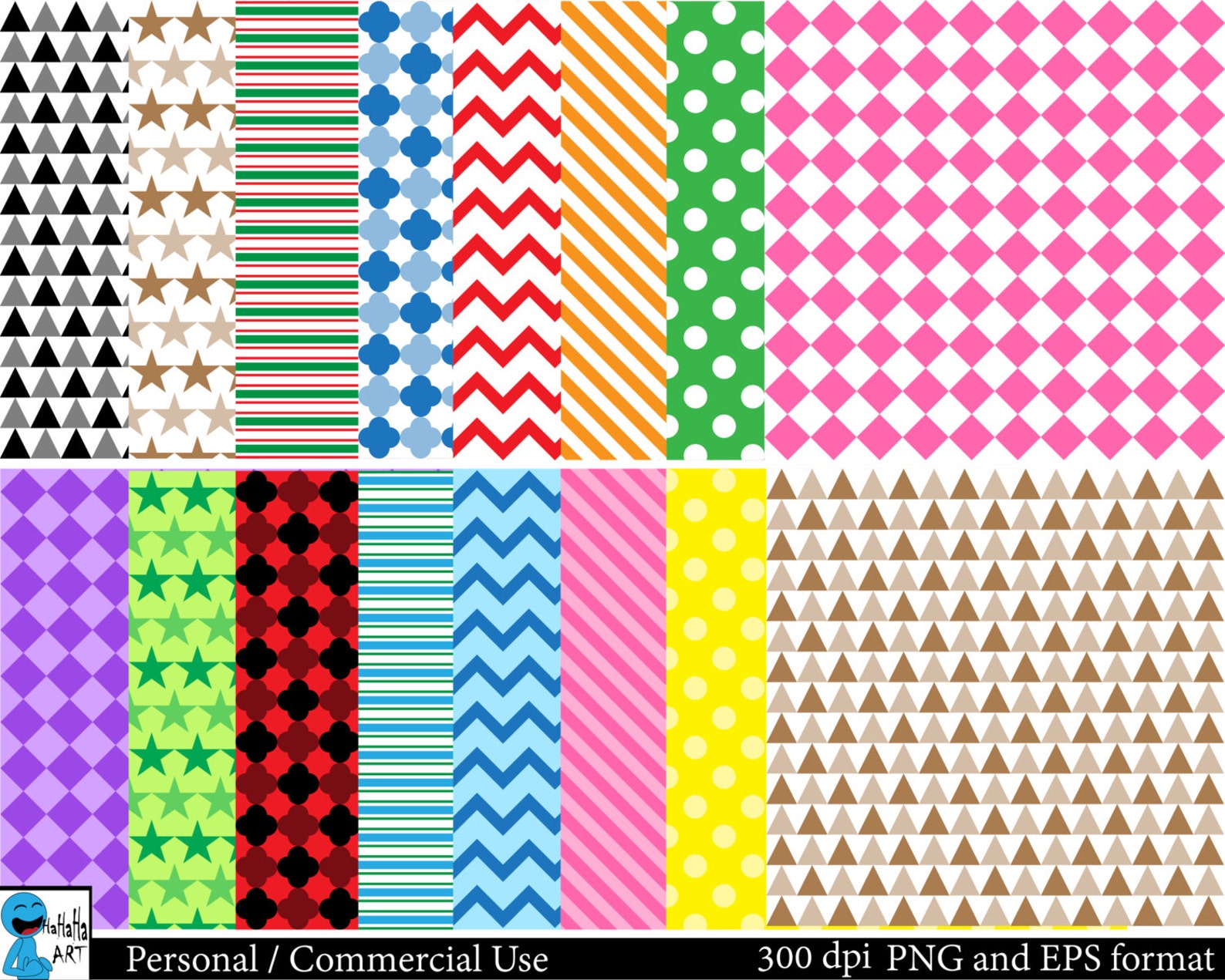 Paper Design Set Clipart Digital Clip Art Graphics | Etsy