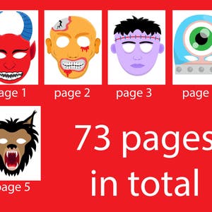Scary Monster Props Clipart PDF JPG Digital Graphic Design Commercial ...