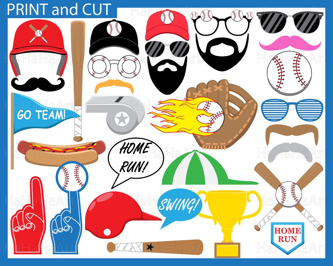 Props Baseball - Cutting Files SVG JPG Digital Graphic Design Instant ...
