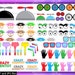 Crazy Scientist Props Clipart PDF JPG Digital Graphic Design Commercial ...