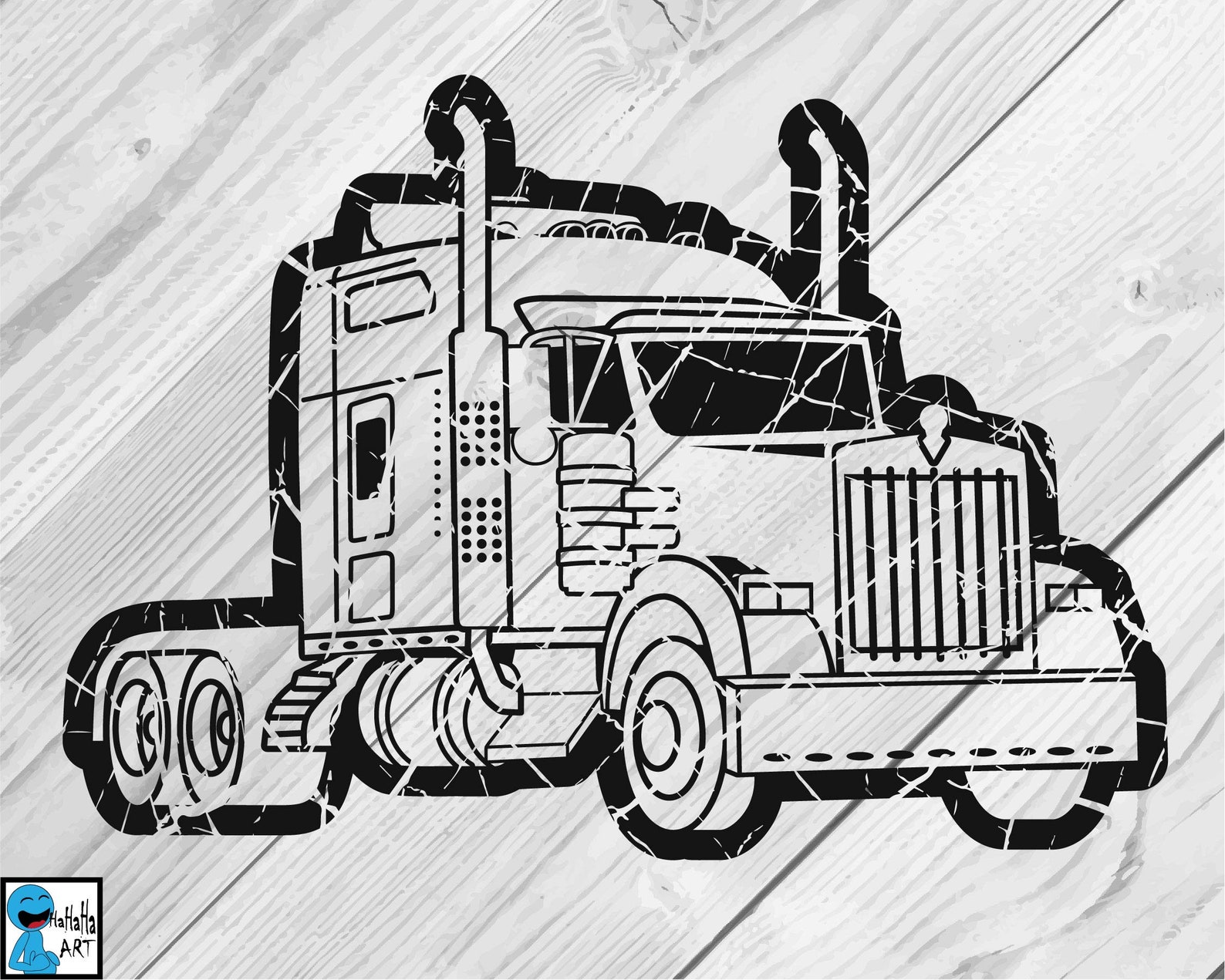 Truck Distress Clipart / Cutting Files Svg Png Jpg Dxf - Etsy