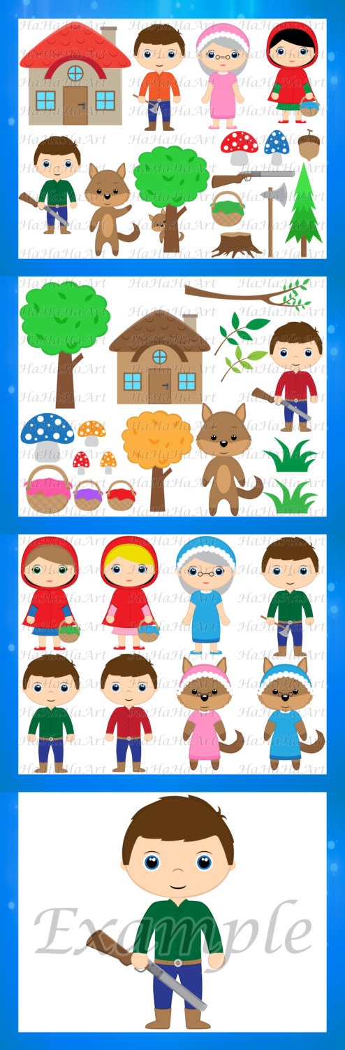 Little Red Riding Hood Cutting Files Svg Png Jpg Eps Digital - Etsy
