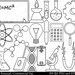 Outline Laboratory - Set Clipart - Digital Clip Art Graphics, Personal ...