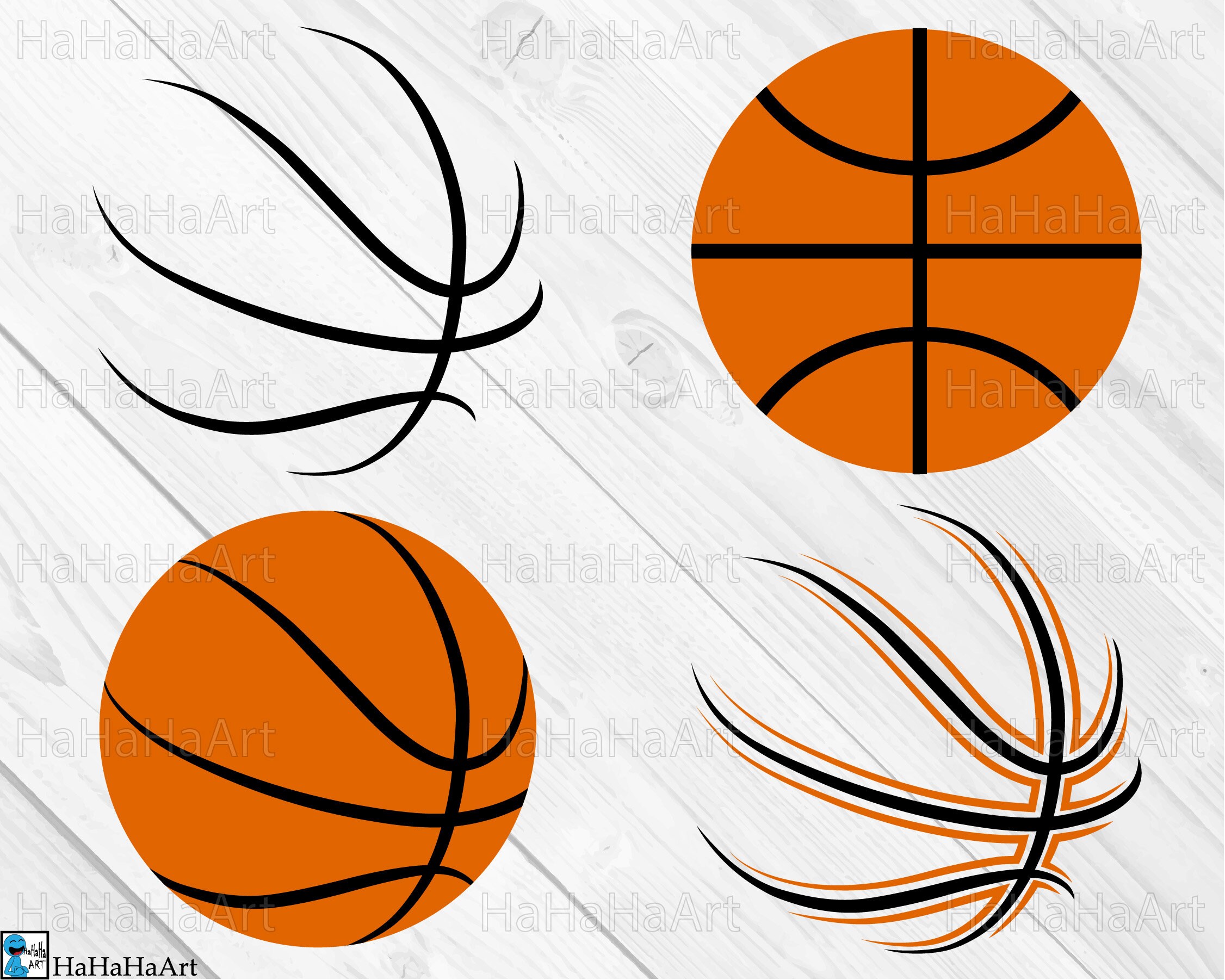 Basketball Ball Clipart / Cutting Files svg png jpg dxf eps | Etsy