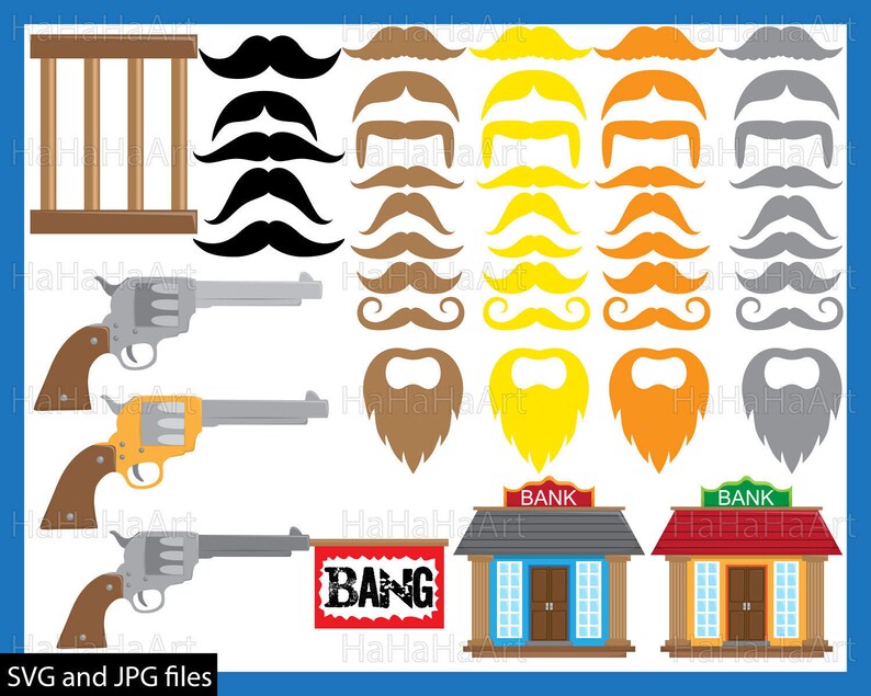 Cowboys Cool Props Cutting Files SVG JPG Digital Graphic | Etsy