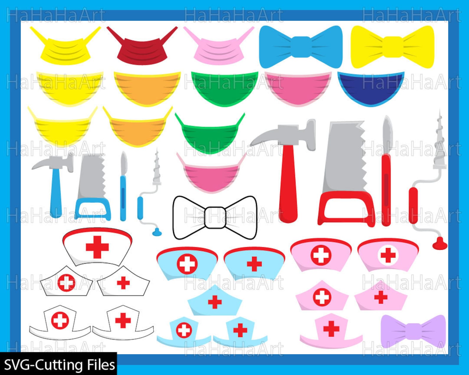 Doctor Photo Booth Props: SVG, JPG Cutting Files (commercial Use ...