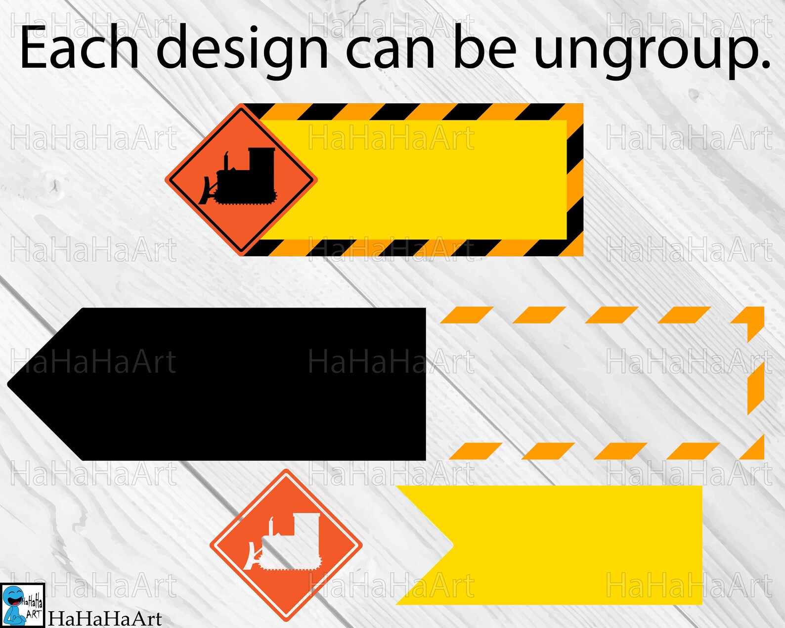 Construction Blank Signs - Clip Art / Cutting Files Svg Eps Dxf Png Jpg ...