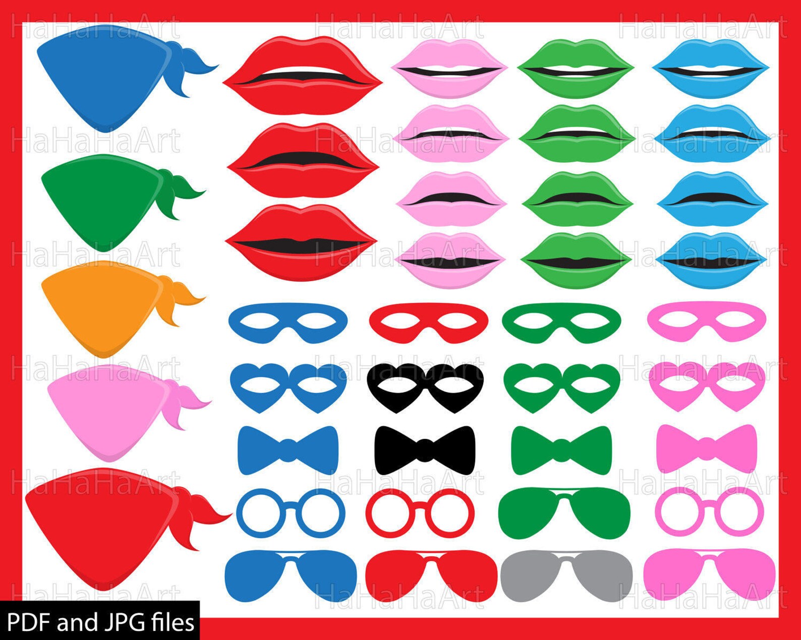 Cool Cowboy Props - PDF and JPG Files Digital Graphic Design Clipart ...